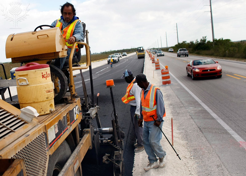 Tri-Center CSD - Road construction near Tri-Center