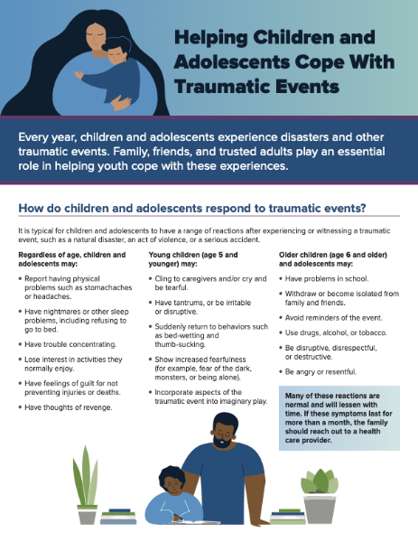Tri-Center CSD - Additional resource for dealing with traumatic events